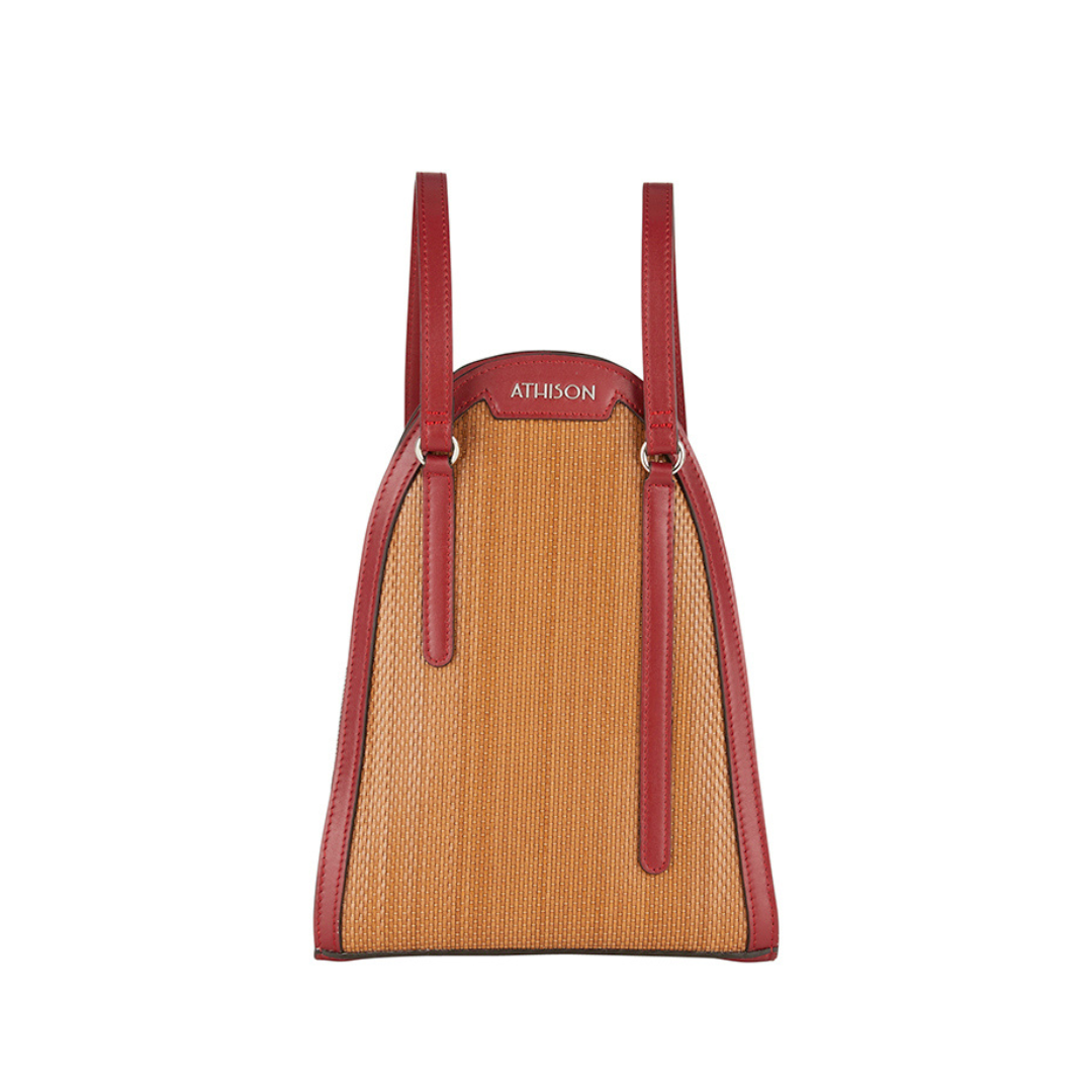 Braided Recycled Leather Backpack Talley